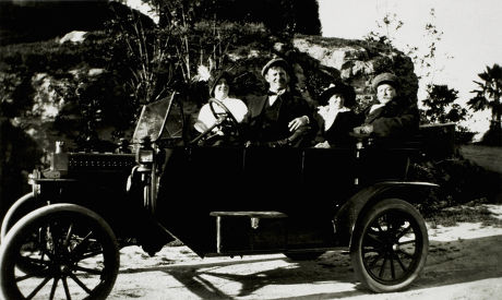 Two Couples Ford Model T Car Editorial Stock Photo - Stock Image ...