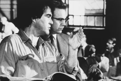 Oliver Stone Kevin Costner Onset Film Editorial Stock Photo - Stock ...