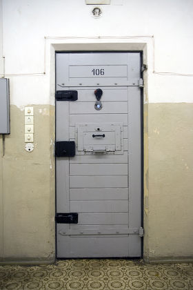 Locked Cell Door New Building Berlinhohenschoenhausen Editorial Stock ...