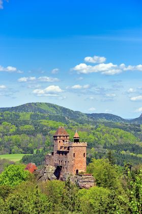 Burg Berwartstein Castle Erlenbach Naturpark Pfaelzerwald Editorial ...