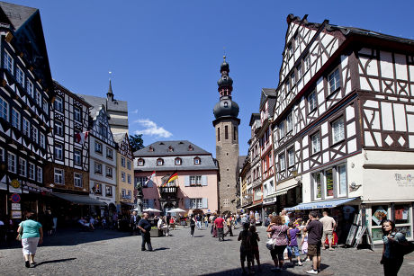 Marketplace Cochem District Cochemzell Moselle Rhinelandpalatinate ...