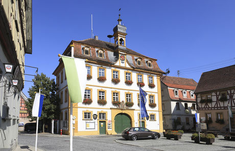 Town Hall Roettingen Taubertal Valley Near Editorial Stock Photo ...