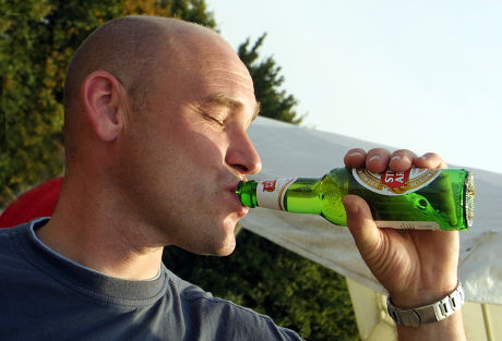 Model Released Man Drinking Bottle Stella Editorial Stock Photo - Stock ...