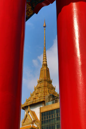 Red Chinatown Gateway Known Wongwian Odeon Editorial Stock Photo ...