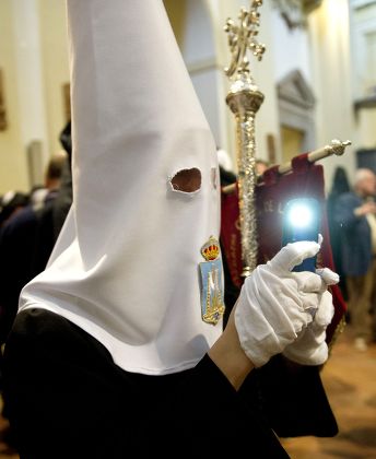 Penitent Brotherhood Takes Picture Inside Santa Editorial Stock Photo ...