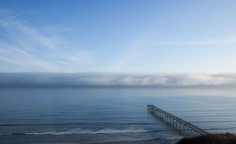 Huge Fog Bank Off Coast Saltburn Editorial Stock Photo - Stock Image ...