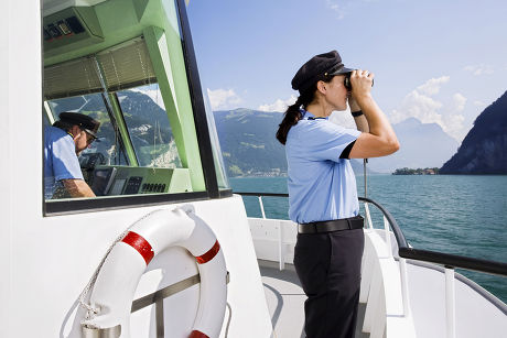 2 Lookout using binoculars Stock Pictures, Editorial Images and Stock ...