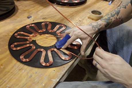 Worker Assembles Generators Windspire Wind Turbines Editorial Stock ...