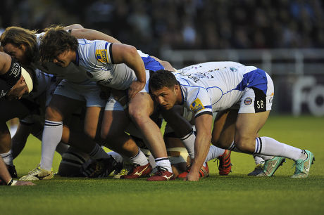 Newcastle Falcons v Bath Rugby, United Kingdom - 10 Apr 2015 Stock ...