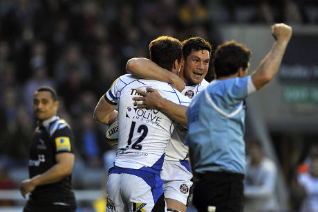 Newcastle Falcons v Bath Rugby, United Kingdom - 10 Apr 2015 Stock ...