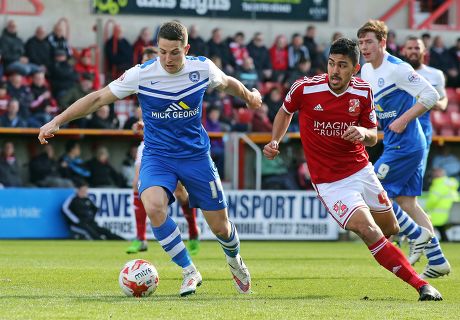 Peterborough Uniteds Connor Washington Action Swindon Editorial Stock ...