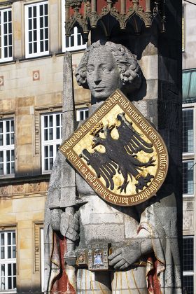 Bremer Roland Statue On Market Square Editorial Stock Photo - Stock ...