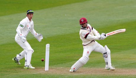 Somersets Johann Myburgh Cuts Ball Off Editorial Stock Photo - Stock ...