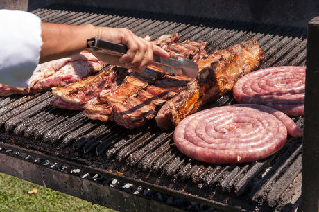 Asado Cooked By Estancia Chefs Using Editorial Stock Photo - Stock ...
