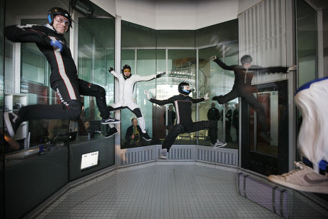 Simulated Freefall Like Parachute Jump Indoor Editorial Stock Photo ...