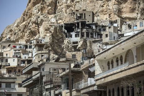 Entrance Ancient Christian Town Maalula Syria Editorial Stock Photo ...