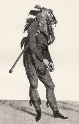 Mens Fashion During French Revolution Les Editorial Stock Photo - Stock ...