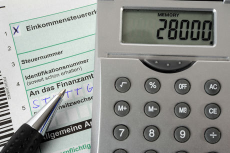 Model Released German Income Tax Form Editorial Stock Photo - Stock ...