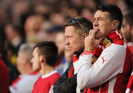 Arsenal Fan Looks Nervous Editorial Stock Photo - Stock Image ...