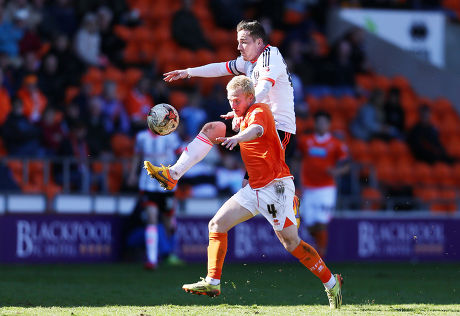 Tim Hoogland Fulham Charles Dunne Blackpool Editorial Stock Photo ...
