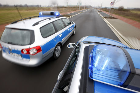 German Police Cars Blue Design Action Editorial Stock Photo - Stock ...