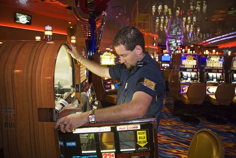 Slot Technician Chris Rosinski Works On Editorial Stock Photo - Stock ...