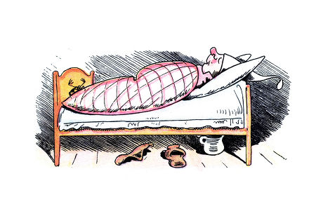 Book Illustration Uncle Fritz Lying Bed Editorial Stock Photo - Stock ...