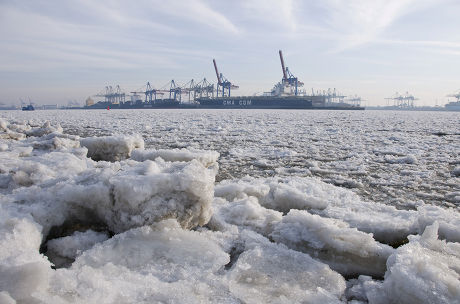 Pack Ice Loading Bridges Container Docks Editorial Stock Photo - Stock ...