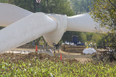Blades Wind Turbine Being Prepared Get Editorial Stock Photo - Stock ...