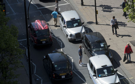 Londons Taxi Drivers Go On Strike Editorial Stock Photo - Stock Image ...