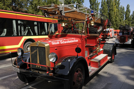 Fire Brigade Nostalgia Old Fire Engine Editorial Stock Photo - Stock ...