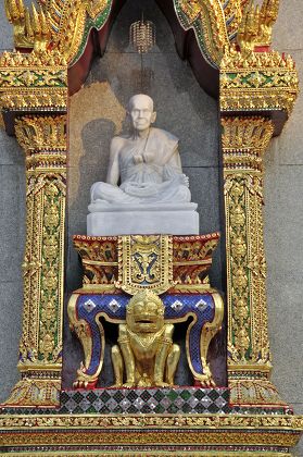 Statue Highly Honoured Buddhist Monk Wat Editorial Stock Photo - Stock ...