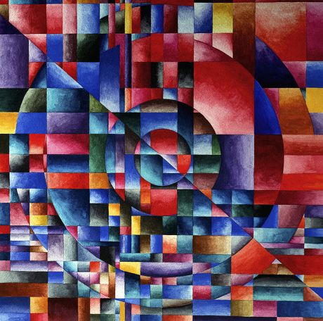 Acrylic Painting Geometry Topic By Gerhard Editorial Stock Photo ...