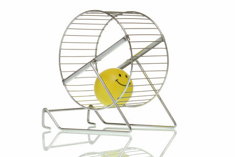 Smiley Figure Hamster Wheel Editorial Stock Photo - Stock Image ...