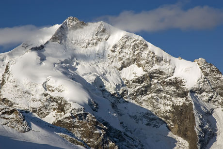 Mt Piz Bernina 4048 M Only Editorial Stock Photo - Stock Image ...