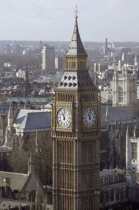 Big Ben Front Westminster Abbey London Editorial Stock Photo - Stock ...