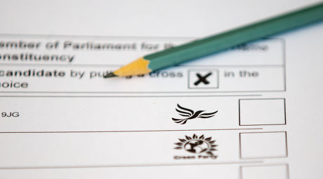 Uk General Election Voting Form Not Editorial Stock Photo - Stock Image ...