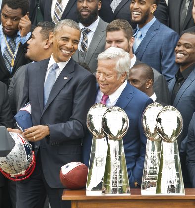 Barack Obama Welcomes 49th Super Bowl Editorial Stock Photo - Stock ...
