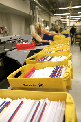 Employee Deutsche Post Ag German Post Editorial Stock Photo - Stock ...