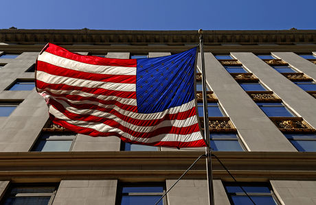 250 American flags on buildings Stock Pictures, Editorial Images and ...