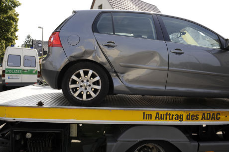 Accident Damaged Vw Golf Mark V Editorial Stock Photo - Stock Image ...