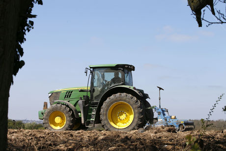 Farmer Prepares Seed Bed Maize Growing Editorial Stock Photo - Stock ...