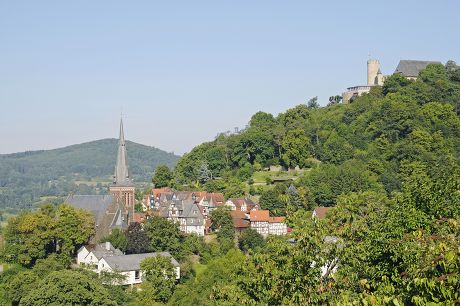 Protestant City Church Cityscape Castle Hinterland Editorial Stock ...