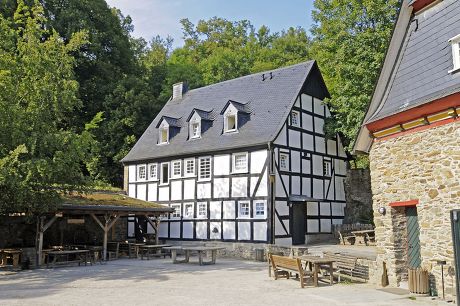 Halftimbered House Bilstein Castle Youth Hostel Editorial Stock Photo ...