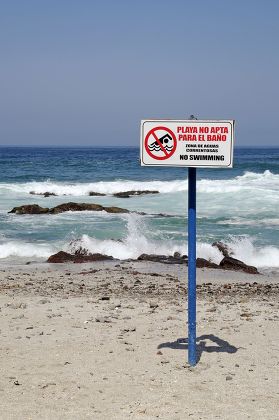 Sign Bathing Forbidden No Swimming Beach Editorial Stock Photo - Stock ...