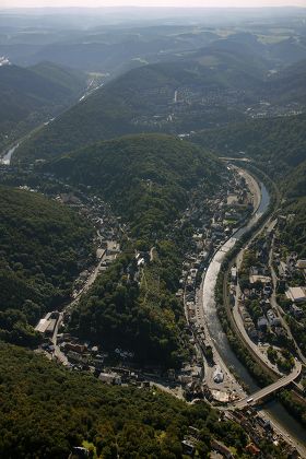 Aerial Photo Altena Castle Lenne River Editorial Stock Photo - Stock ...