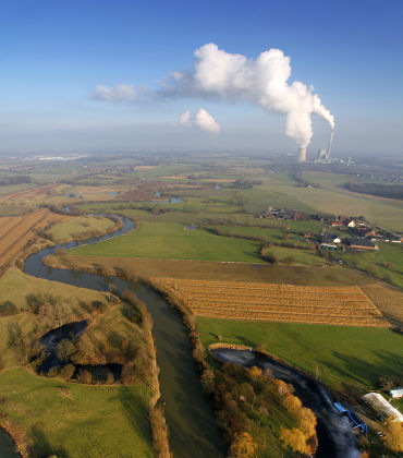 Aerial Photo Lippe River Lippe Meander Editorial Stock Photo - Stock ...