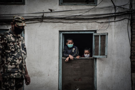 Locals Watch Window While Rescue Workers Editorial Stock Photo - Stock ...