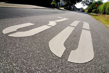 30 Kmh Restriction Zone Marking On Editorial Stock Photo - Stock Image ...