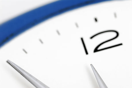 Clock Showing Almost High Noon Editorial Stock Photo - Stock Image ...